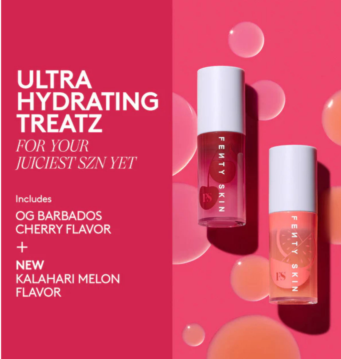 FENTY BEAUTY FRUIT QUENCH’RZ HYDRATING CONDITIONING LIP OIL DUO ...