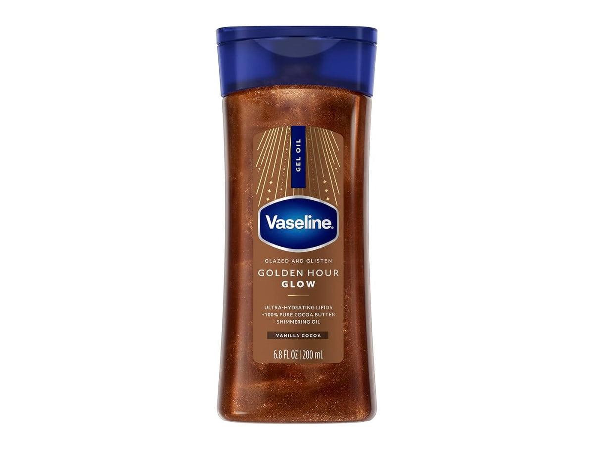 VASELINE GLOW GEL BODY OIL - GOLDEN HOUR – GlamAndGlow BeautyHub