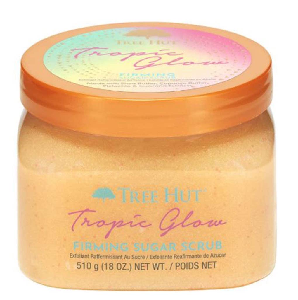 TREE HUT SHEA SUGAR SCRUB ' TROPIC GLOW' FIRMING SUGAR – GlamAndGlow ...
